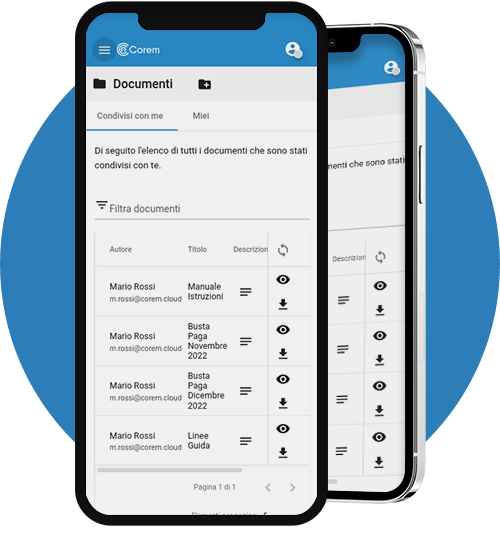 Gestione documenti del personale - Software HR - Corem
